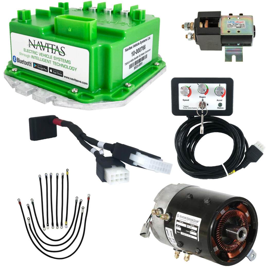 Navitas TSX3.0 DC Motor & Controller Torque Package - E-Z-GO TXT 48V ...
