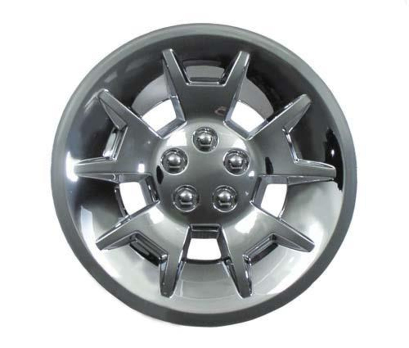 10″ Silver Metallic Demon Wheel Cover – SoFlo Carts